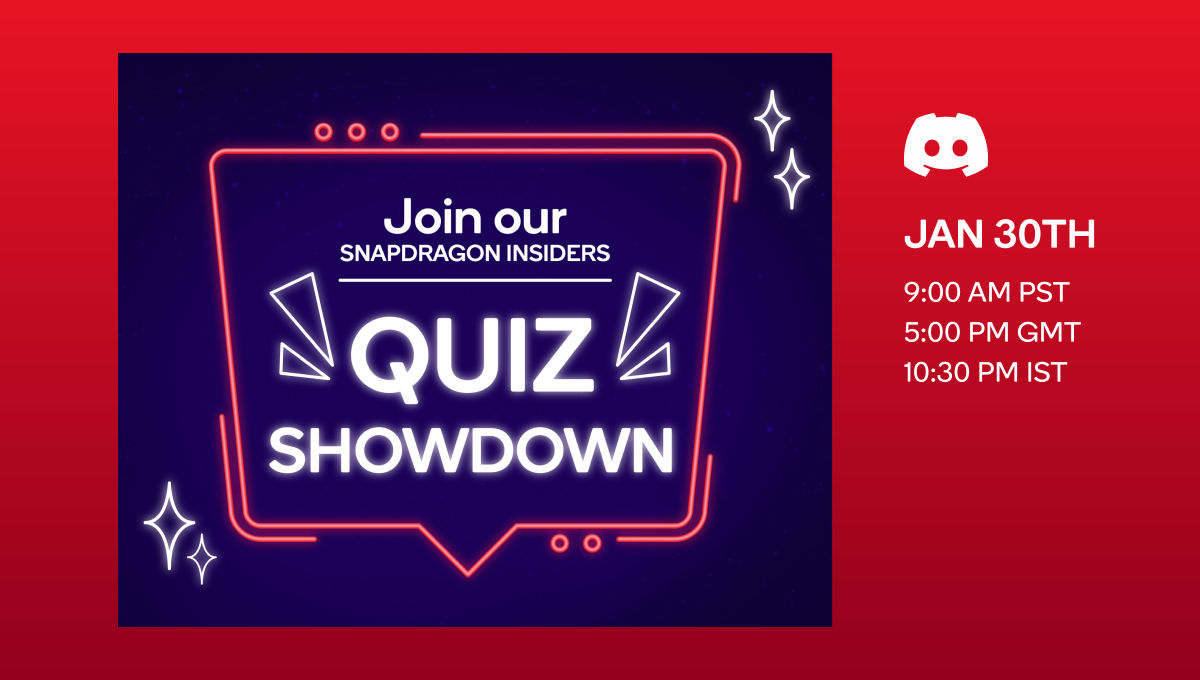 Join our Snapdragon Insiders Quiz Showdown on Discord