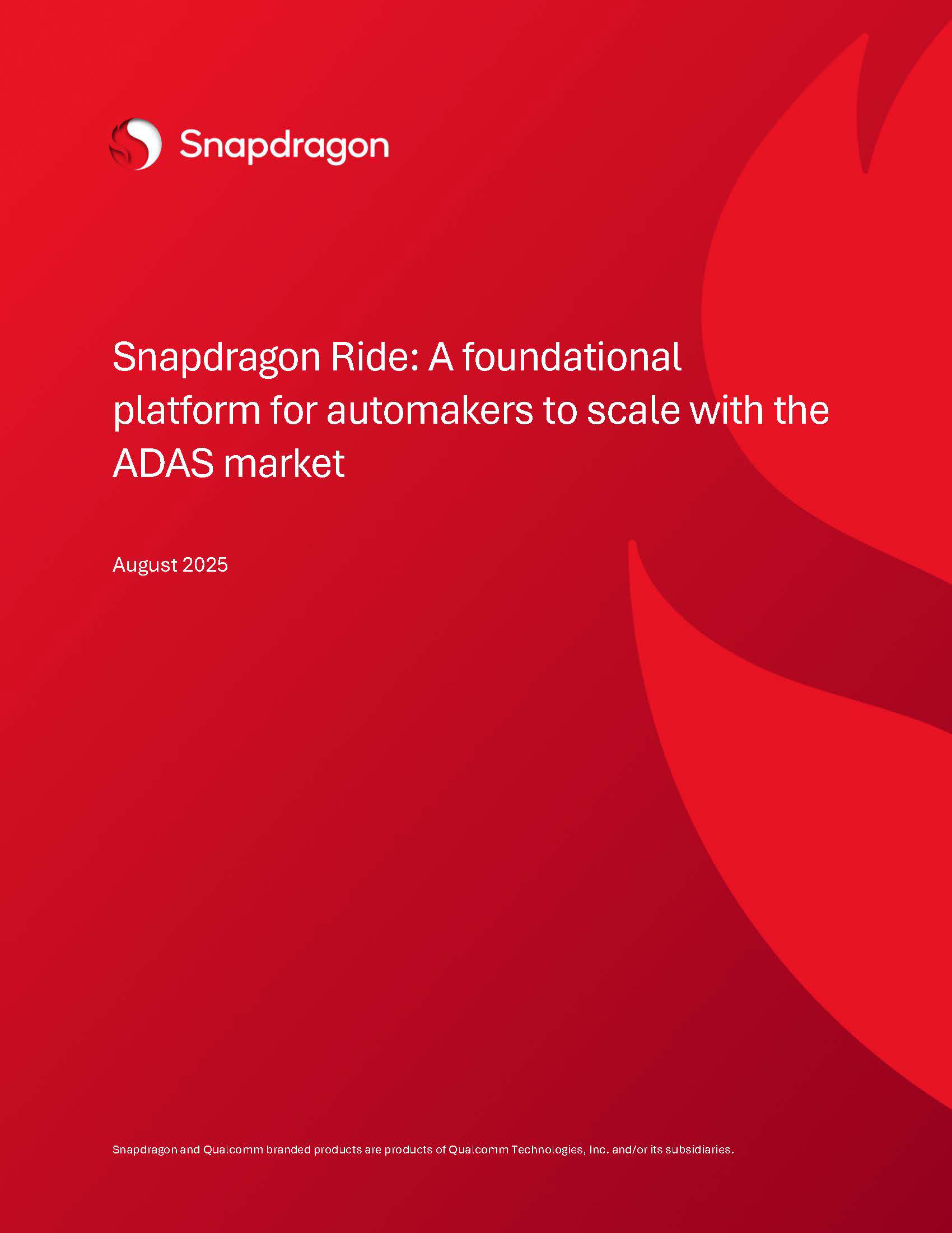 Snapdragon Ride: A foundational platform for automakers to scale with ...