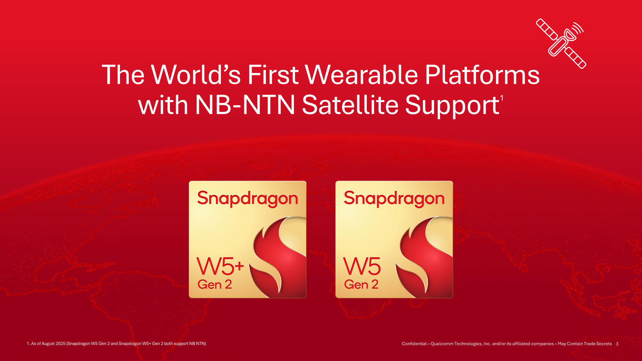 Next Generation Snapdragon W5+ and W5 Platforms: The World’s First Wearable Platforms with NB ...