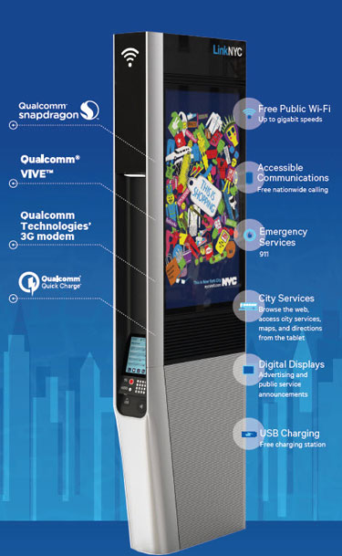 Qualcomm solutions support free public Wi-Fi with LinkNYC | Qualcomm