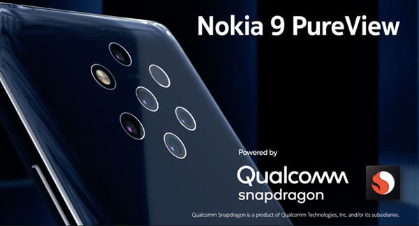 With the world’s first five-camera array, the Nokia 9 powered by ...