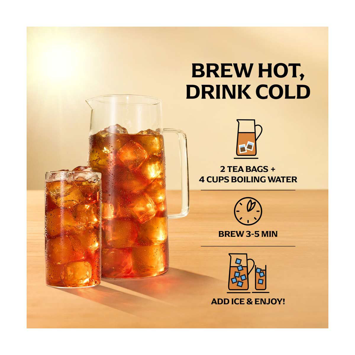 Buy Lipton Black Iced Tea, Family Size Tea Bags, 24 ct from Dollar ...