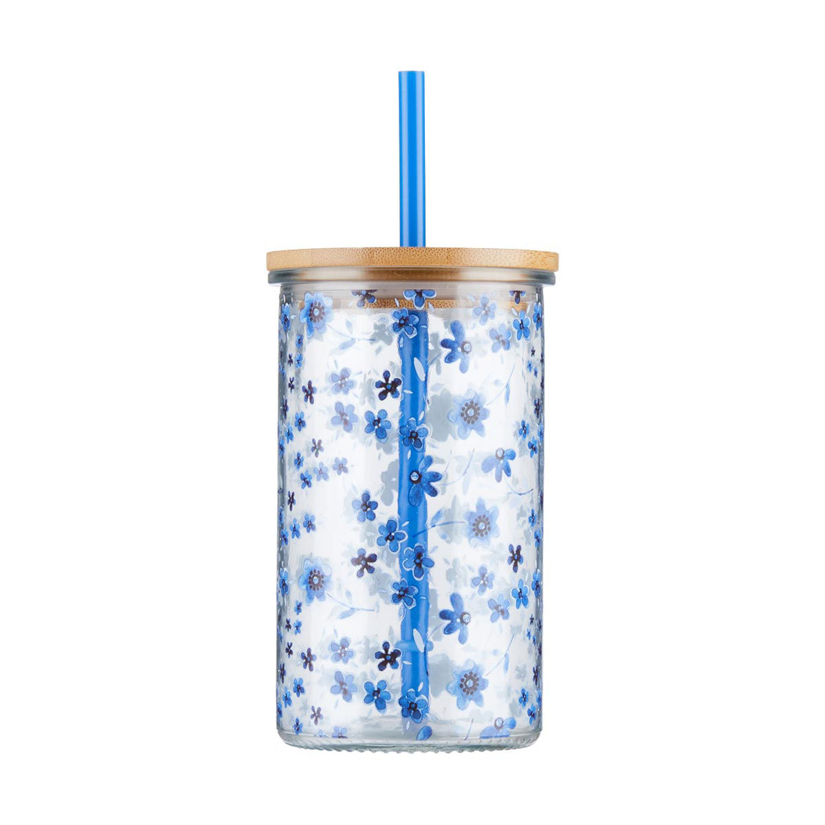 Buy Floral Drinking Glass with Lid, Assorted from Dollar General ...