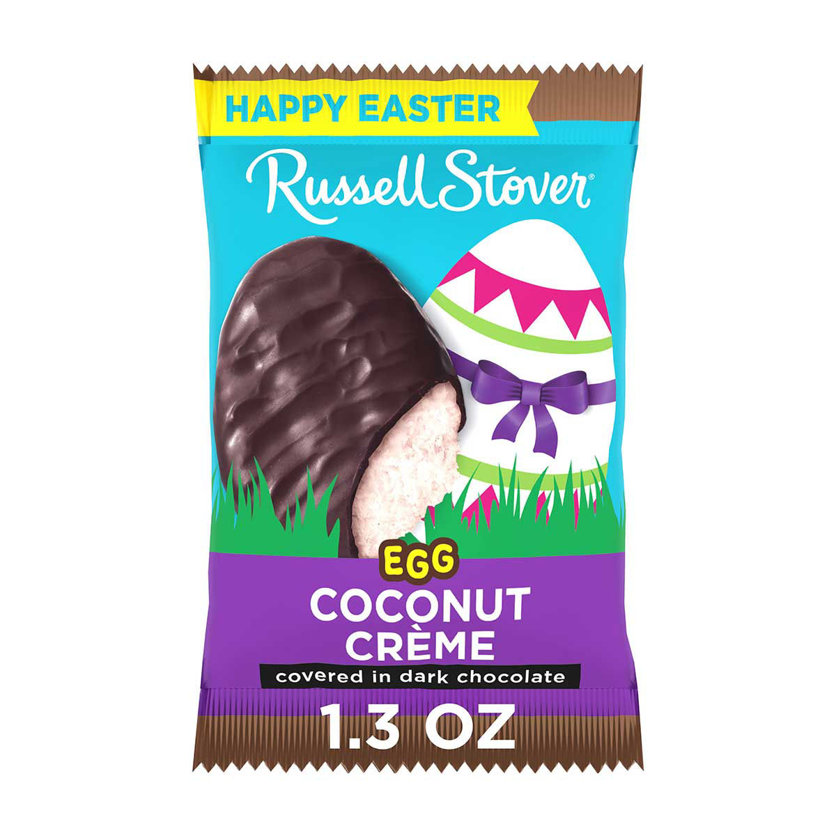 Buy RUSSELL STOVER Easter Coconut Crème Dark Chocolate Candy Easter Egg ...