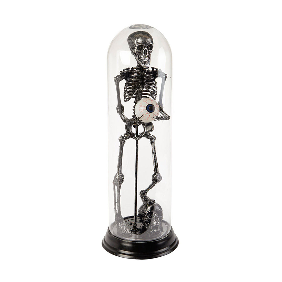 Buy Halloween Skeleton in Clear Dome LED Décor from Dollar General ...