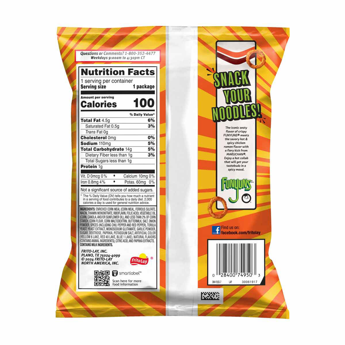 Buy Funyuns Maruchan Onion Flavored Rings Hot & Spicy Chicken Ramen 3/4 Oz from Dollar General ...