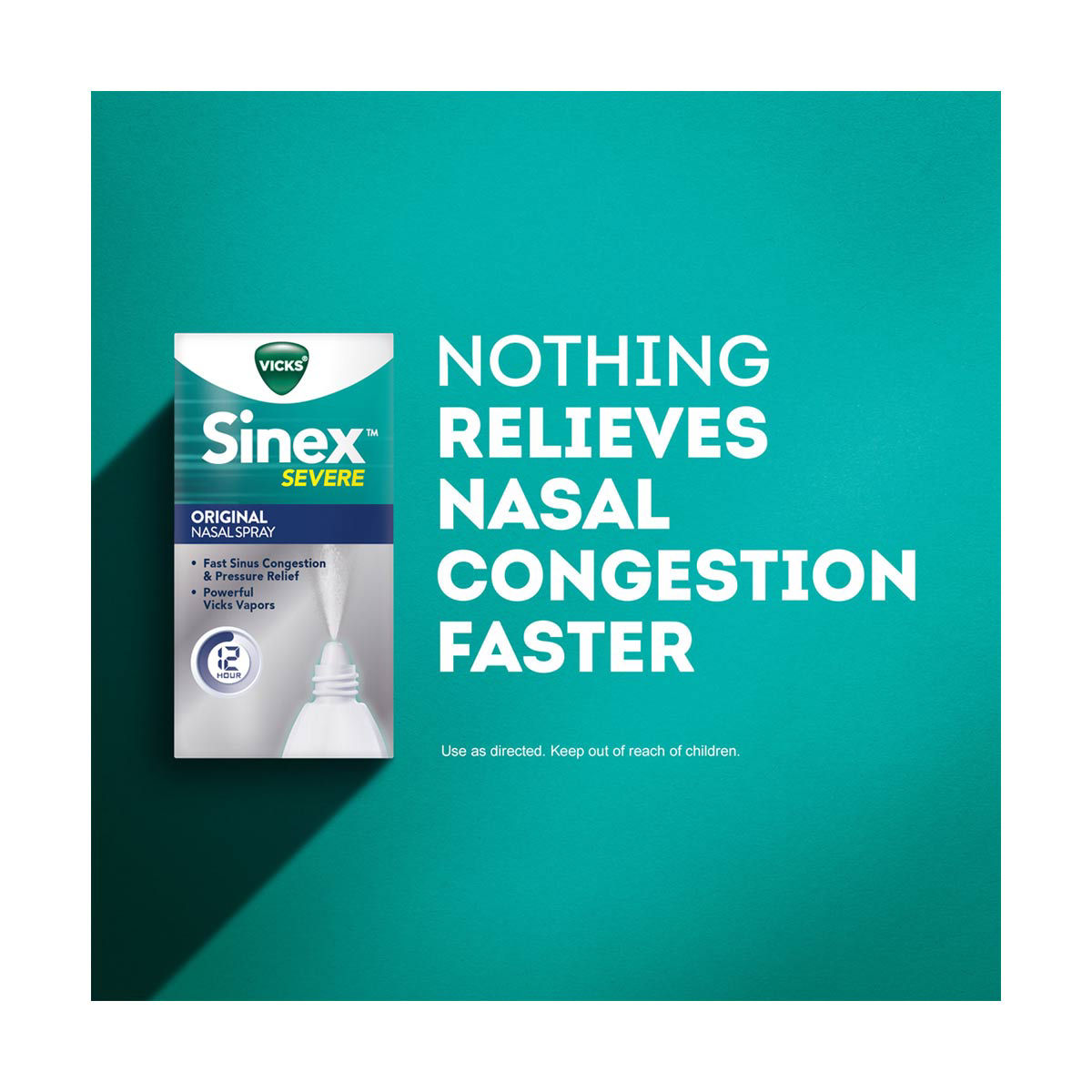 Vicks Sinex SEVERE Original Nasal Spray, 0.5 oz