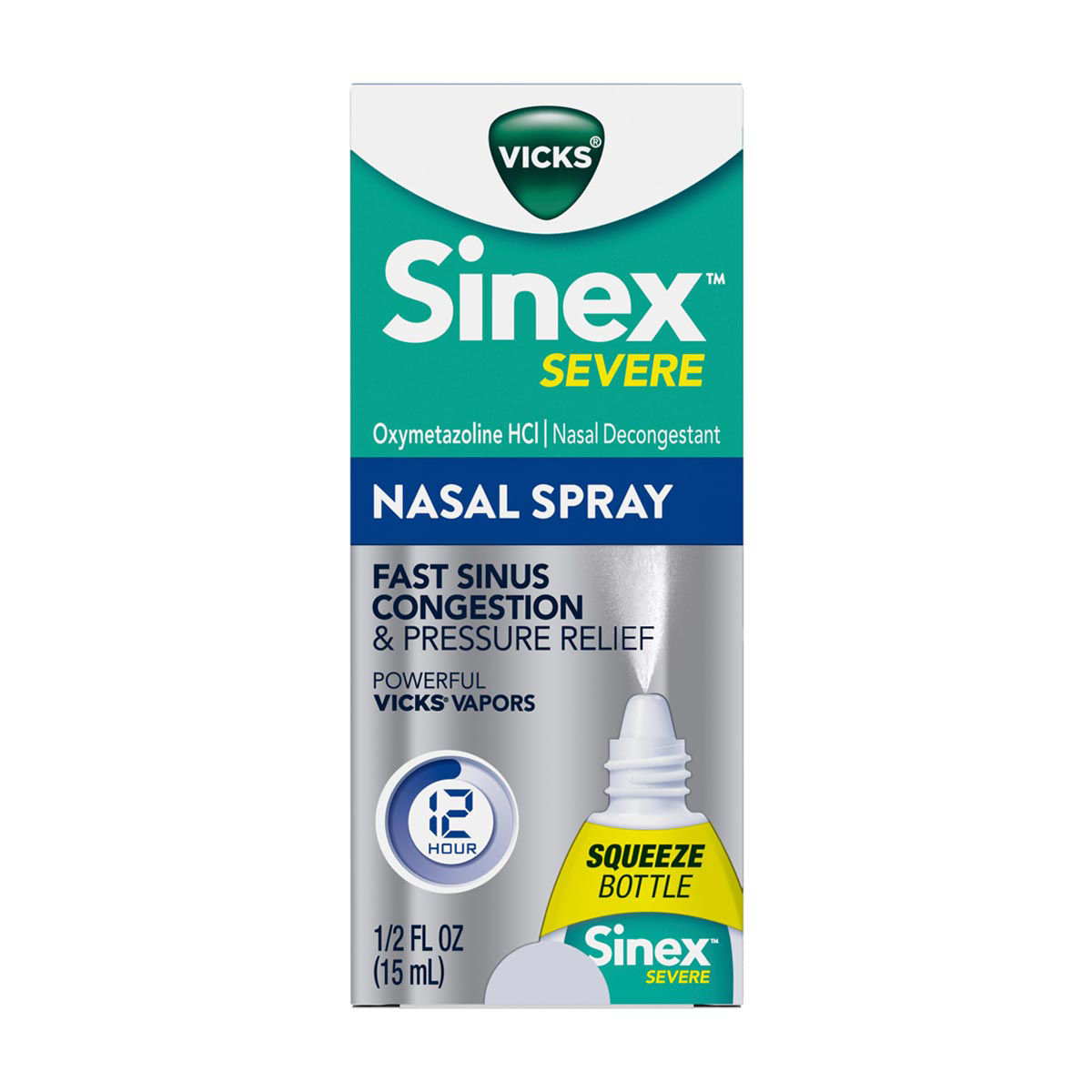 Vicks Sinex SEVERE Original Nasal Spray, 0.5 oz