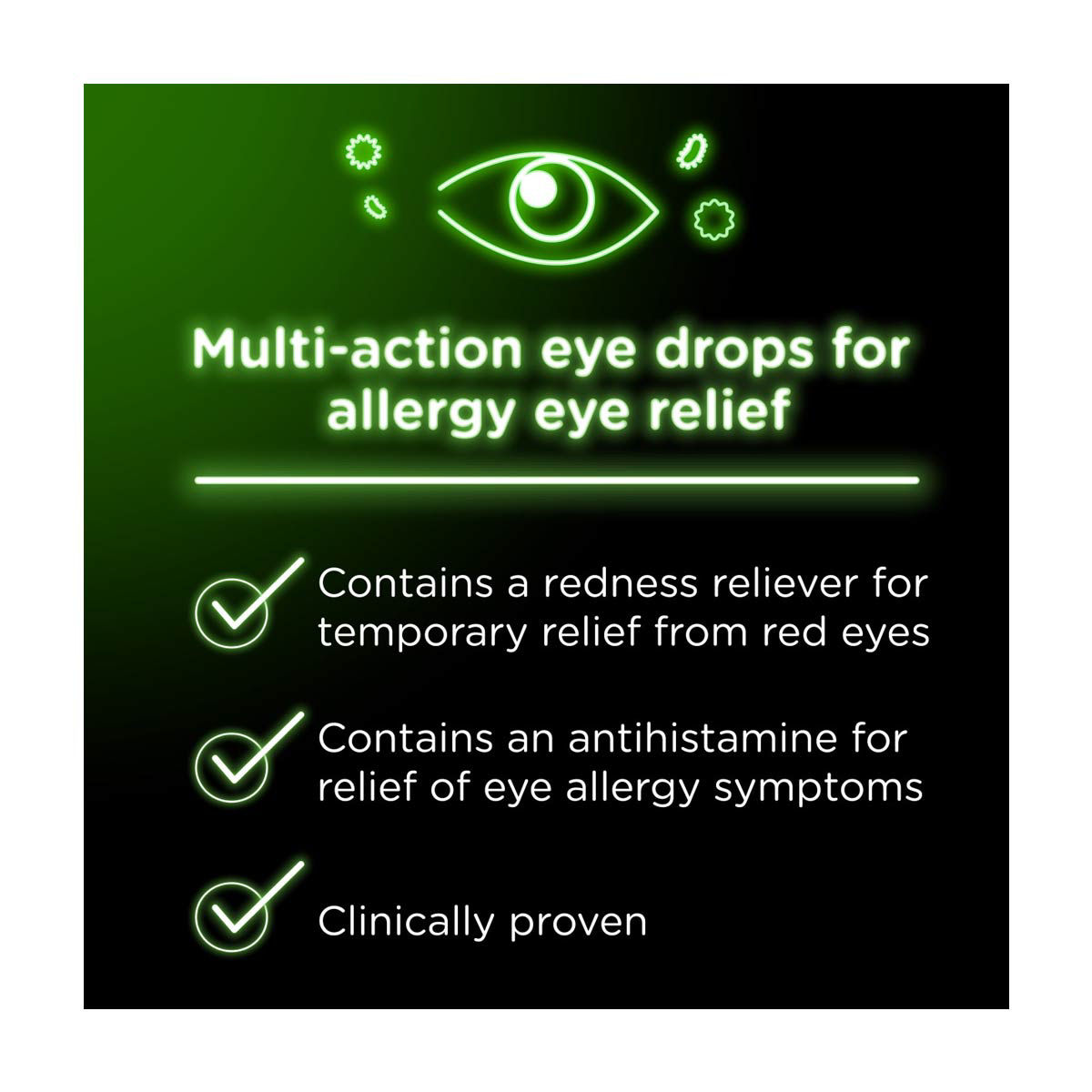 Visine Allergy Relief Multi-Action Antihistamine Eye Drops, 0.5 fl. oz