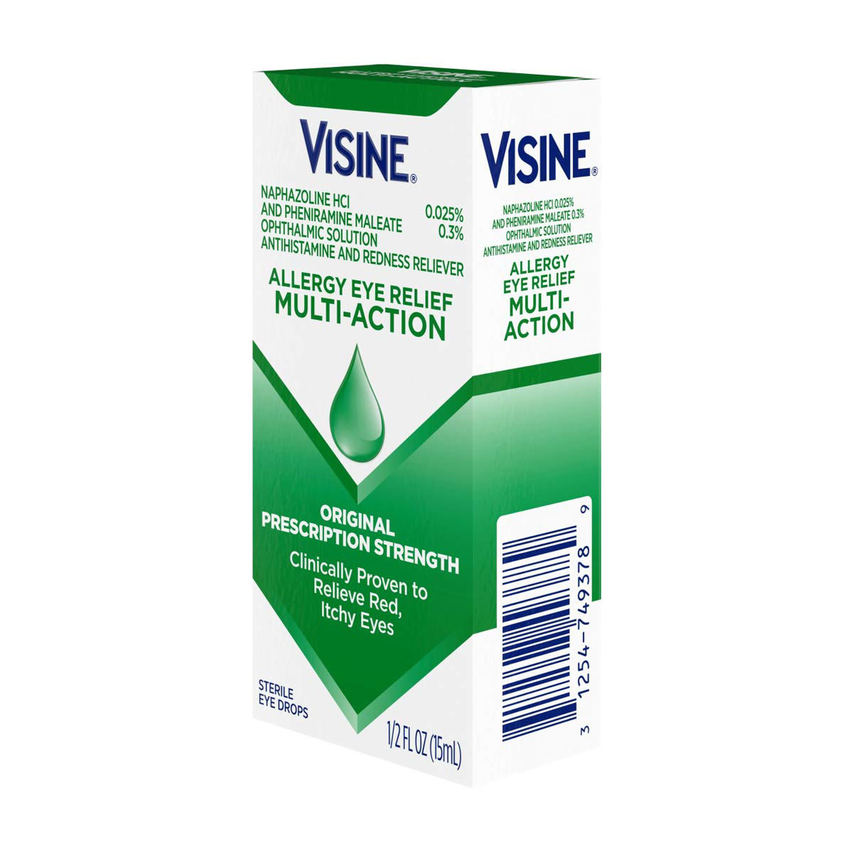Visine Allergy Relief Multi-Action Antihistamine Eye Drops, 0.5 fl. oz