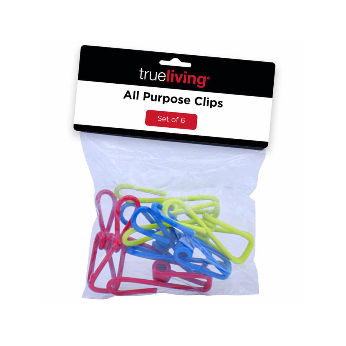 TrueLiving All Purpose Clips, 6 ct