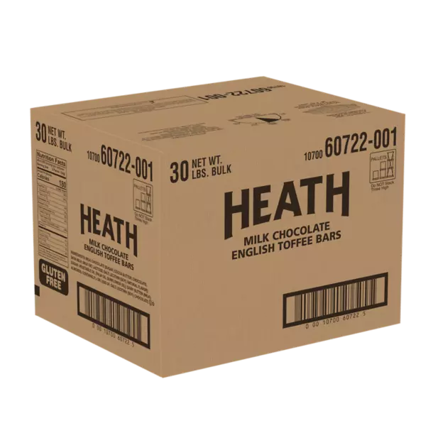 HEATH Milk Chocolate English Toffee Chunks, 30 lb box