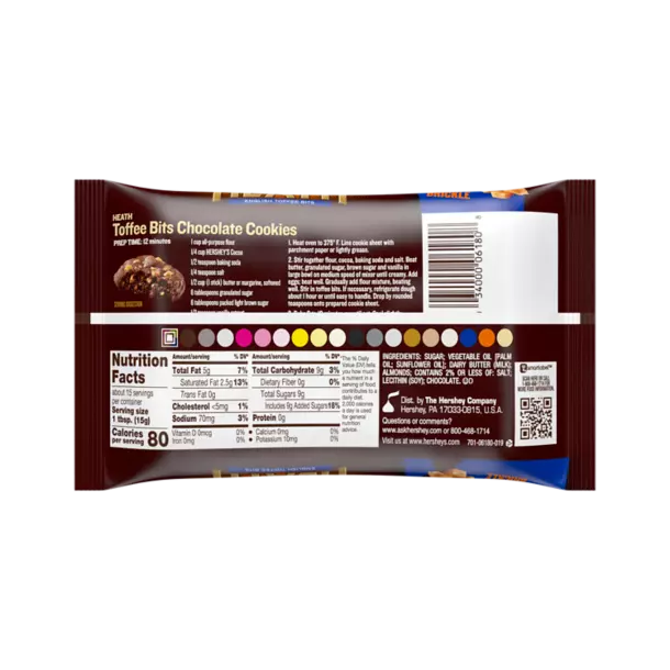 HEATH BITS O' BRICKLE English Toffee Bits, 6 lb box, 12 bags