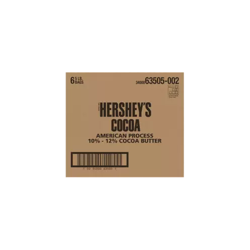 HERSHEY'S Natural Cocoa, 30 lb box, 6 bags