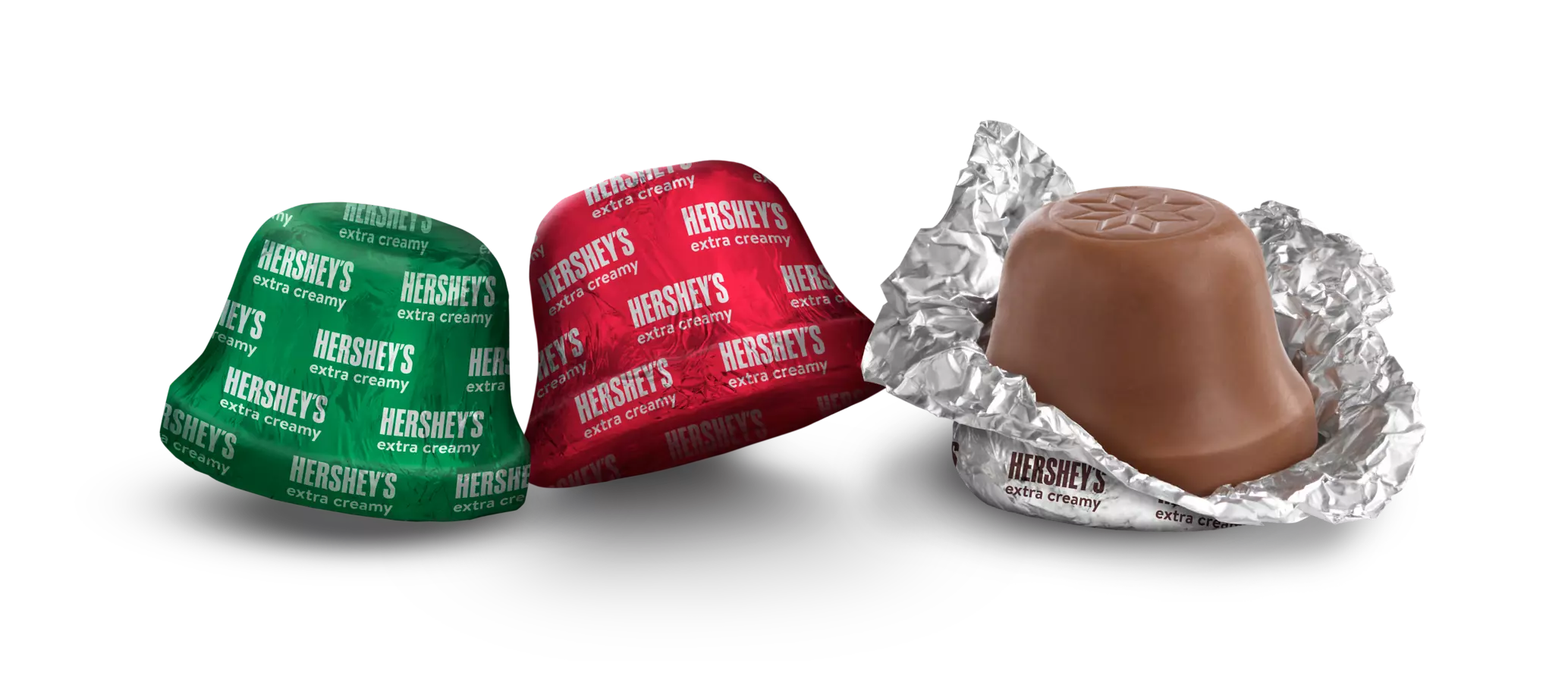 HERSHEY'S Holiday Milk Chocolate Bells, 9 oz bag