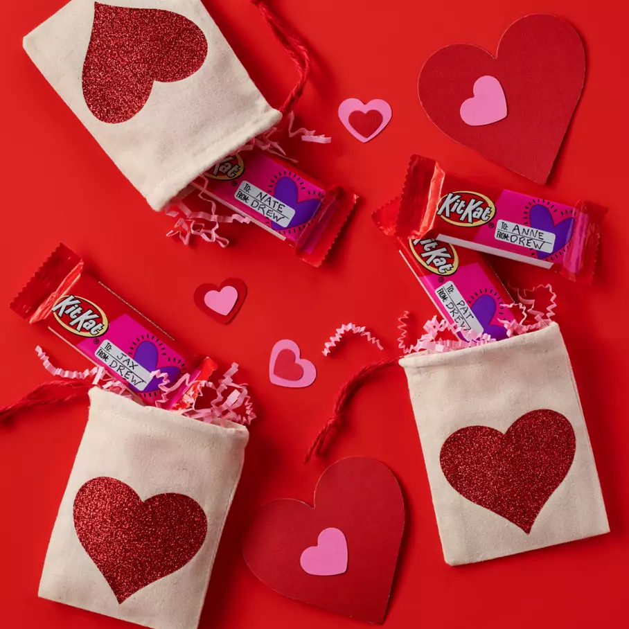 KIT KAT® Valentine Exchange Milk Chocolate Snack Size Candy Bars, 12.25 ...