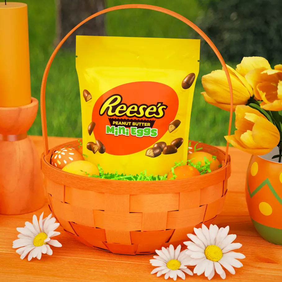 REESE'S Milk Chocolate Peanut Butter Mini Eggs, 8 oz bag