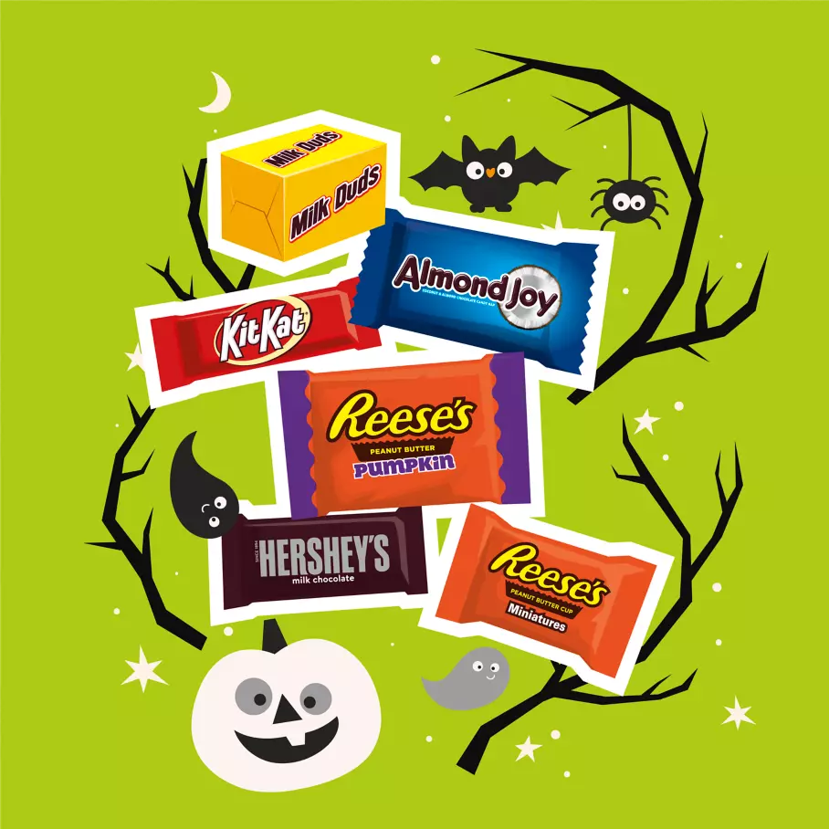 Hershey Halloween Chocolate Snack Size Assortment 333 Oz Bag 90 Pieces