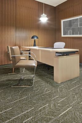 Angular Times: Dressed Lines Collection Carpet Tile by Interface