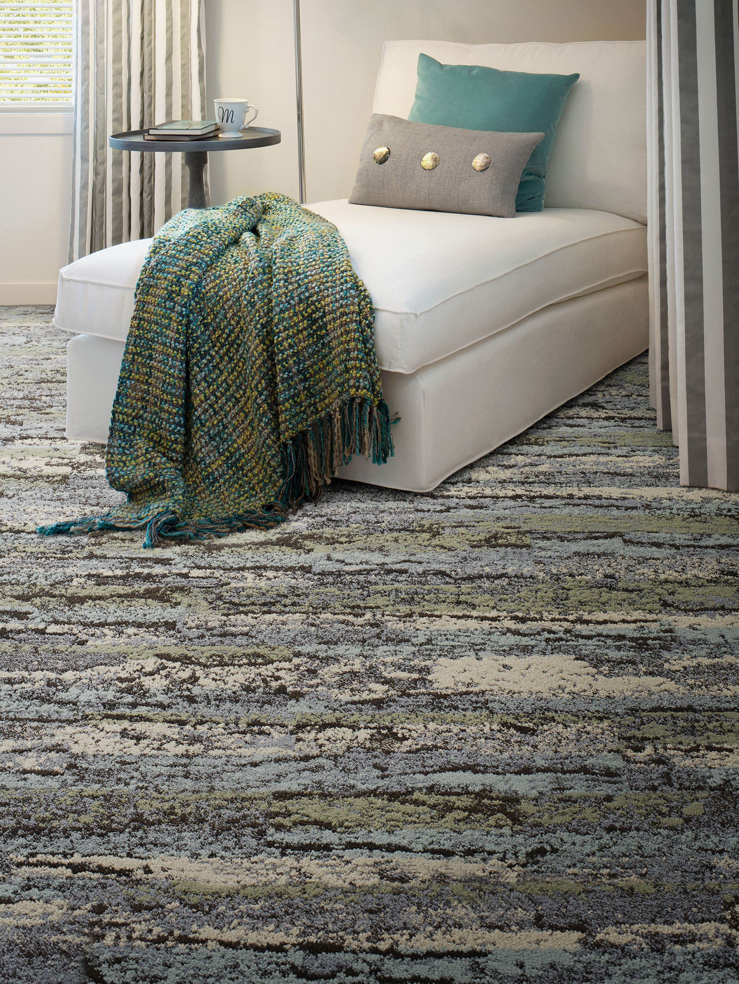 Merged Hues: Biosphere Collection Carpet Tile by Interface