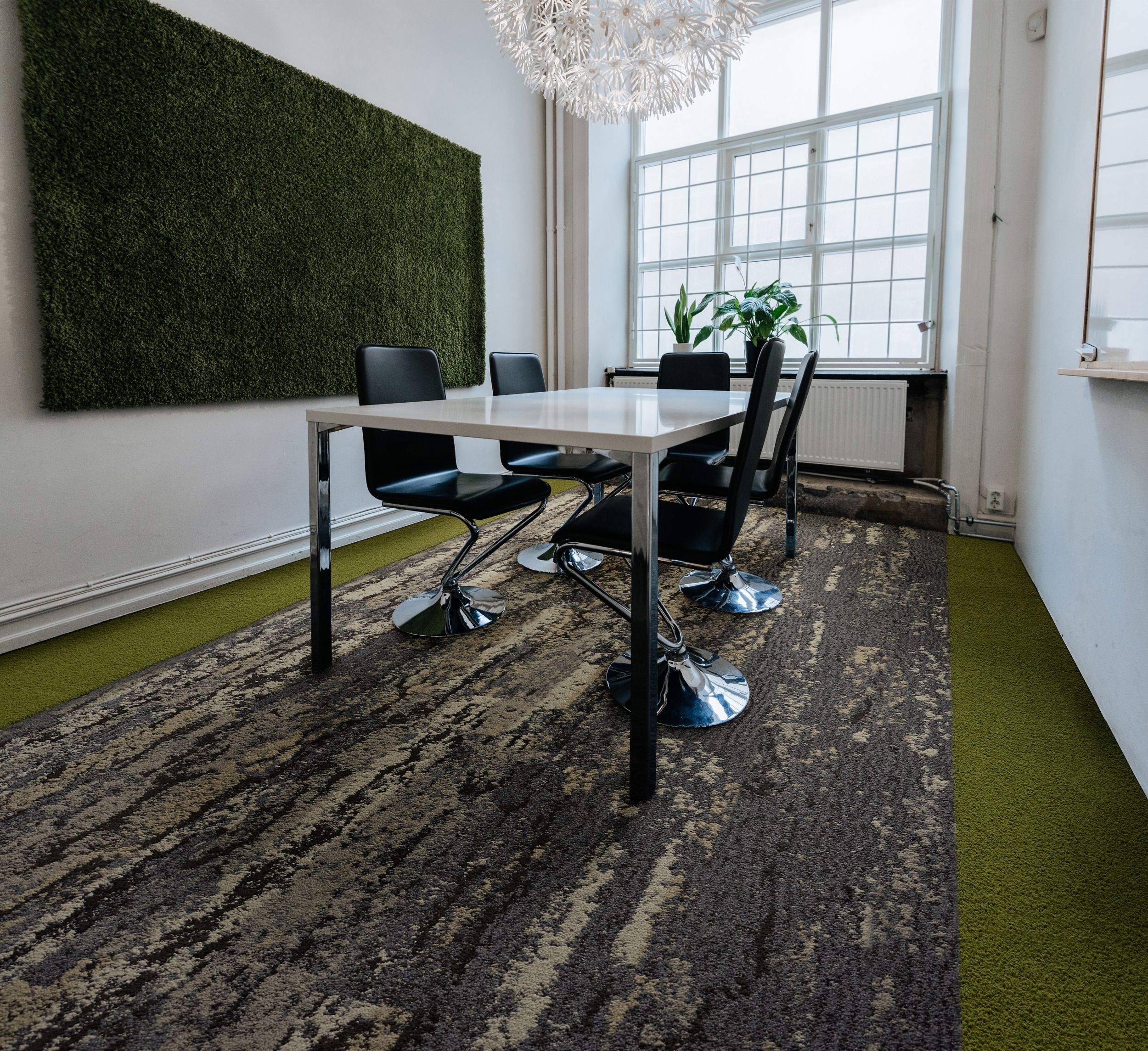 Merged Hues: Biosphere Collection Carpet Tile by Interface