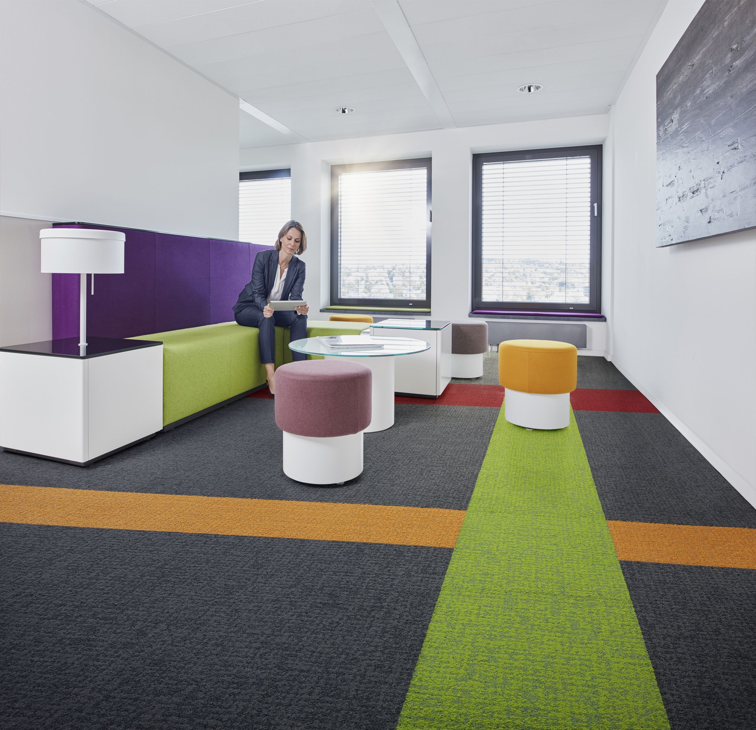 ChromaBase: ChromaFlex Collection Carpet Tile by Interface