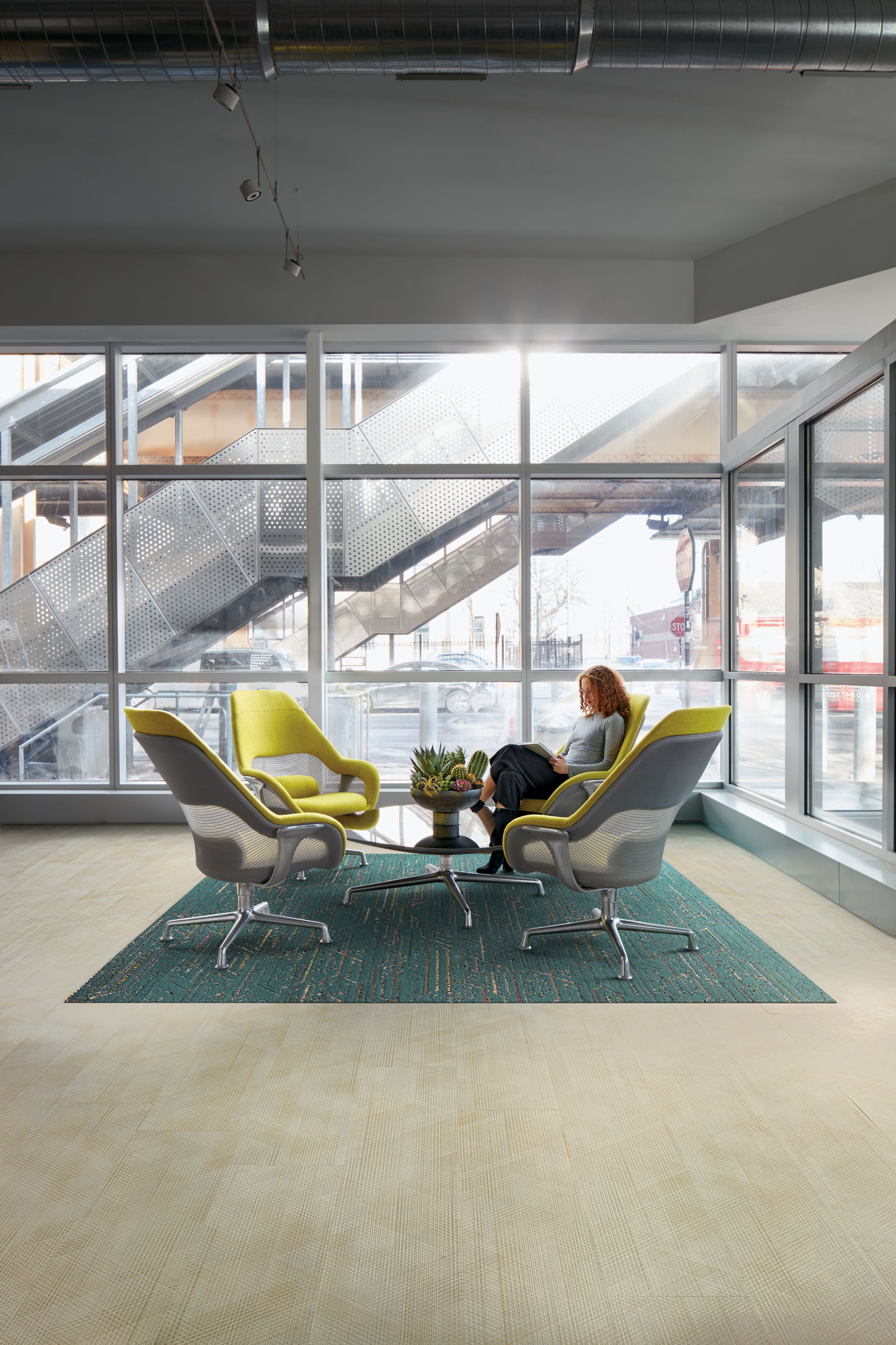 Circuit Board: Visual Code Collection Carpet Tile by Interface