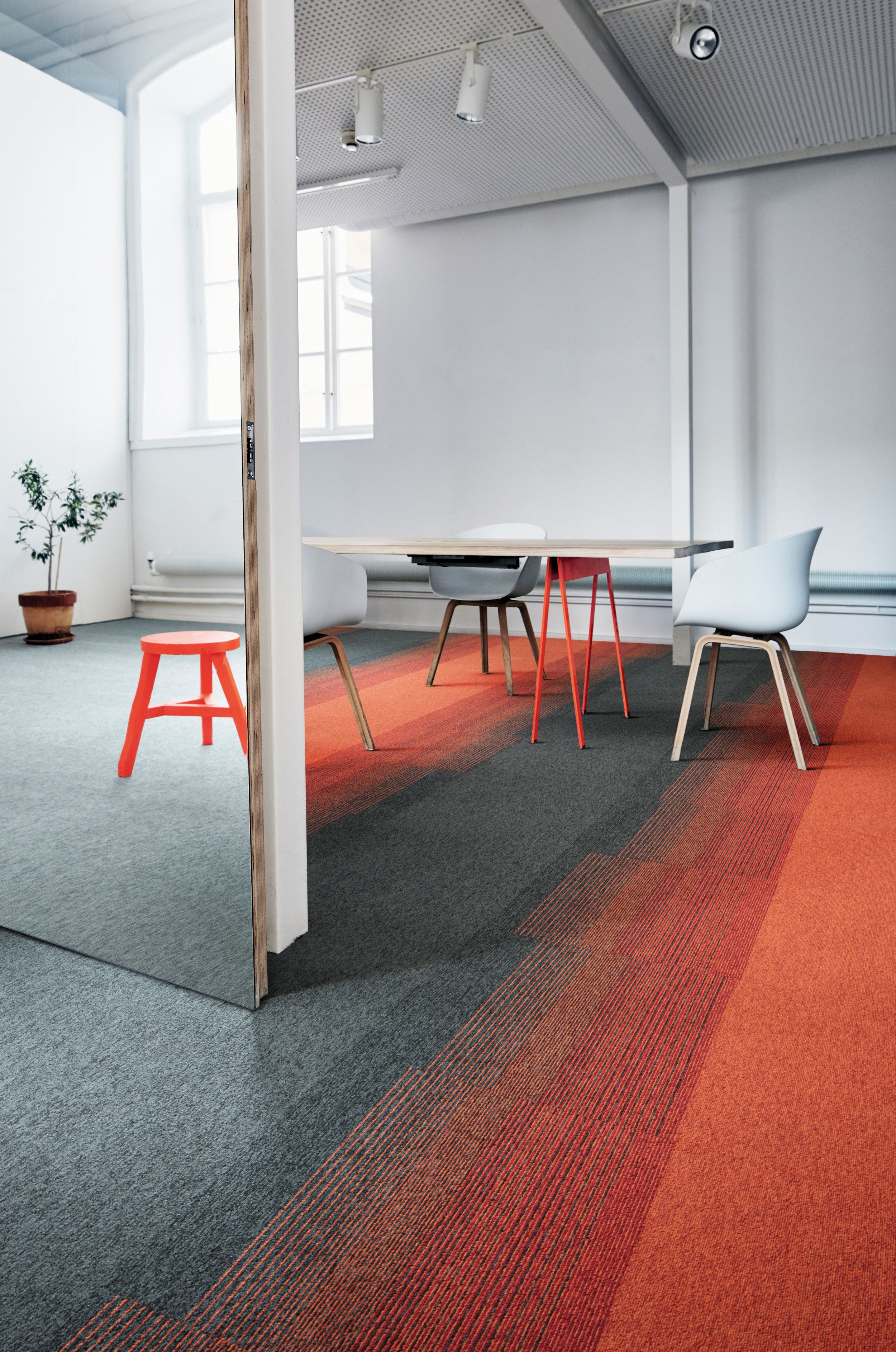 Employ Lines: Employ Collection Carpet Tile by Interface