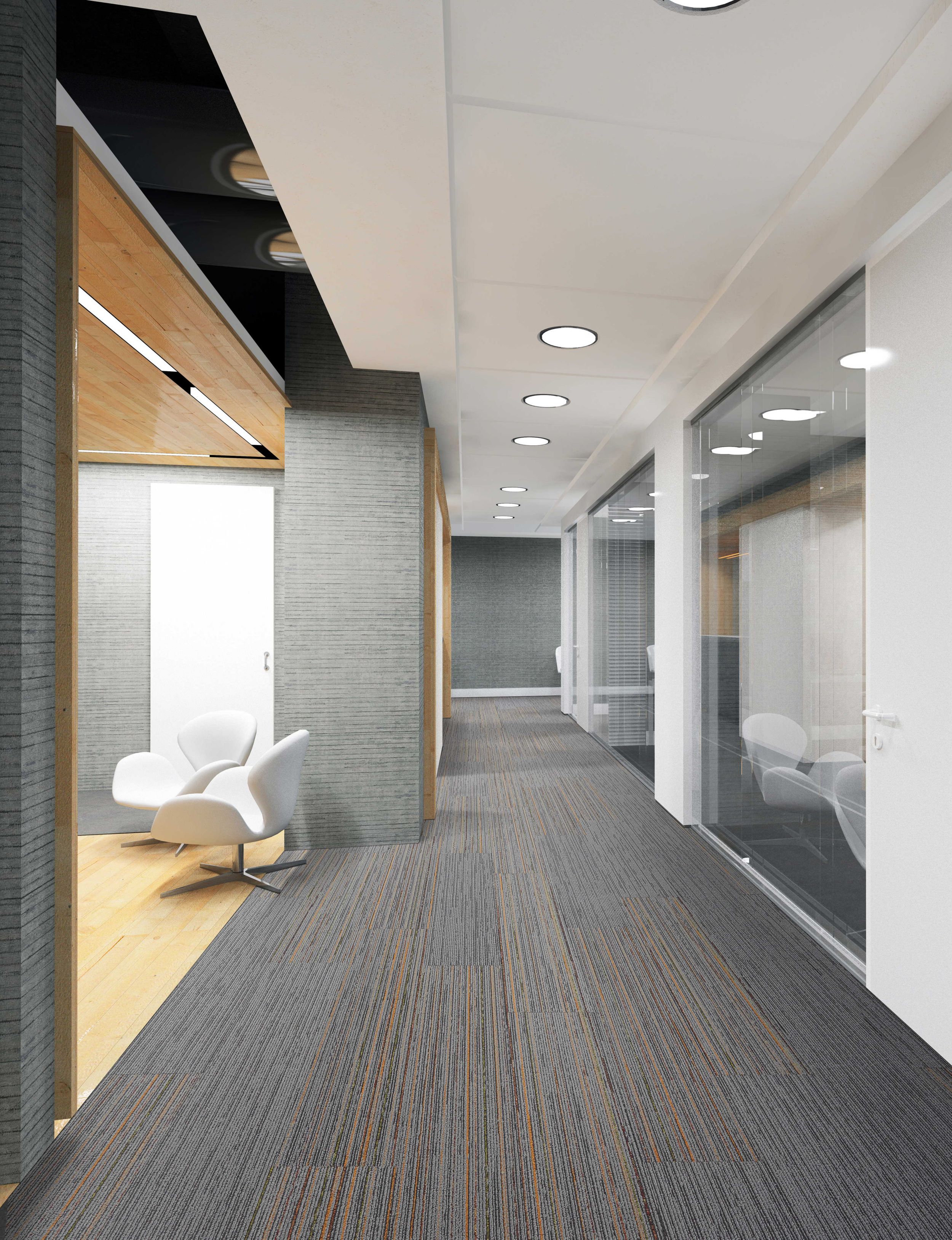 Flow Stripes: Flow Brights and Stripes Collection Carpet Tile by Interface