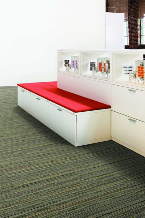 Flow Stripes: Flow Brights and Stripes Collection Carpet Tile by Interface
