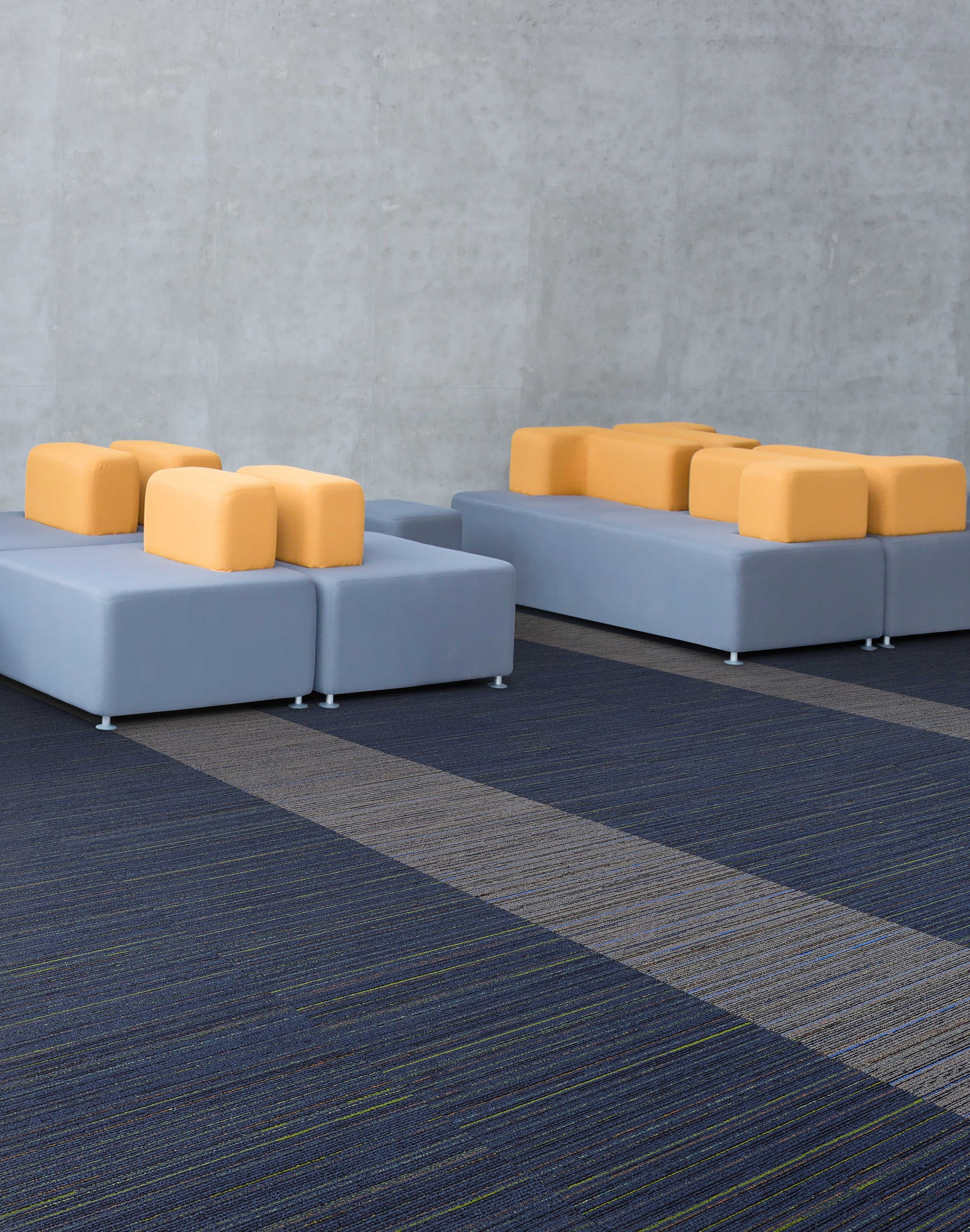 Flow Stripes: Flow Brights and Stripes Collection Carpet Tile by Interface