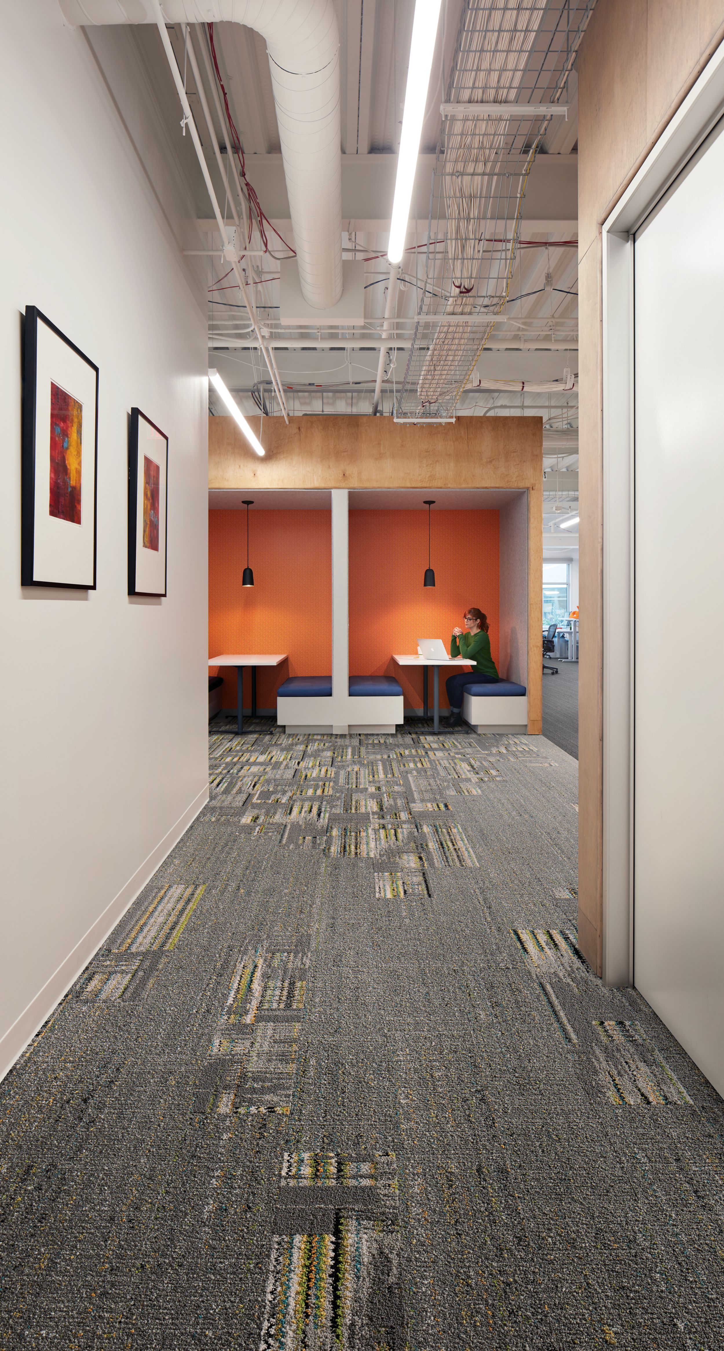 Plain Stitch: Visual Code Collection Carpet Tile by Interface