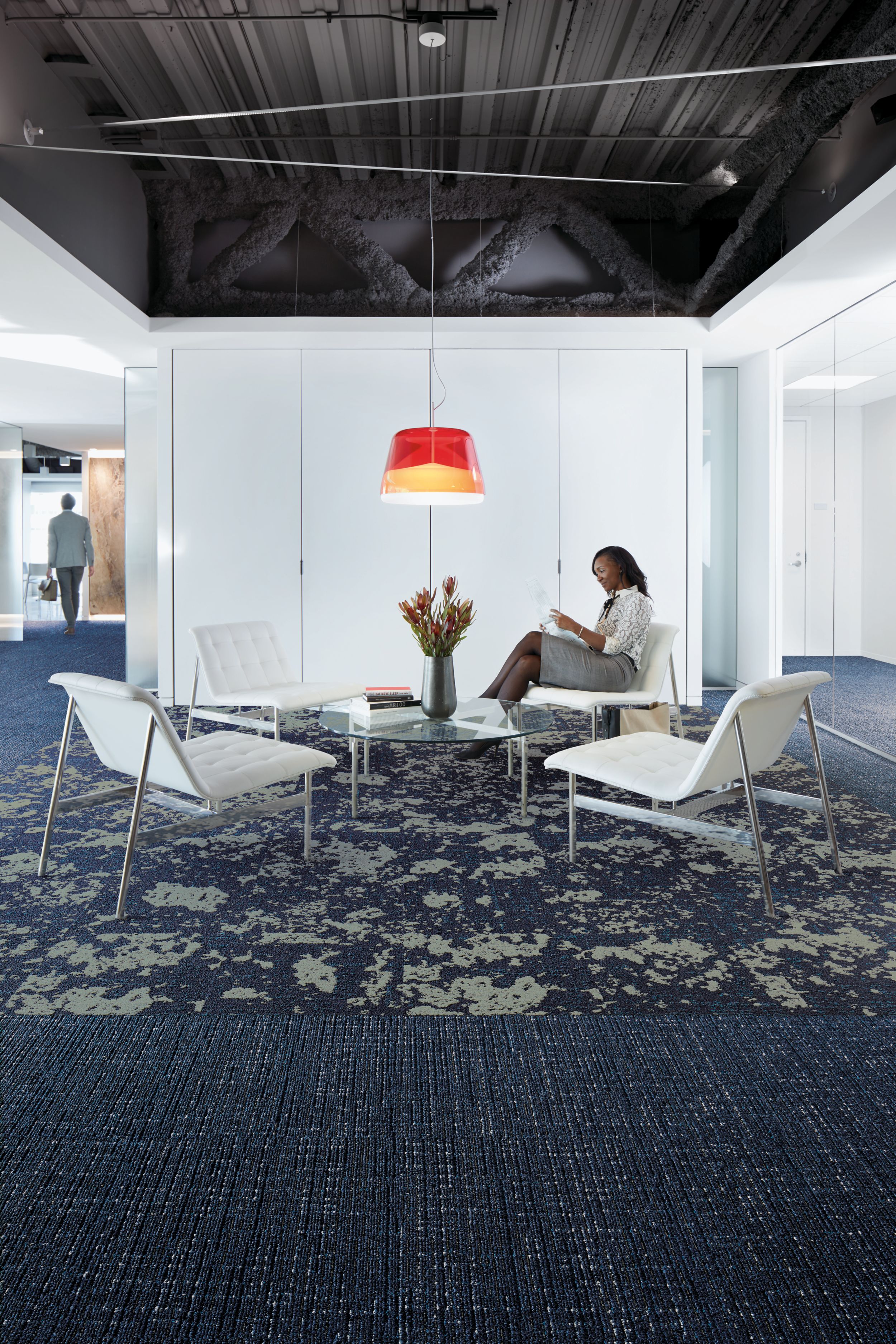 Night Flight: View From Above Collection Carpet Tile by Interface