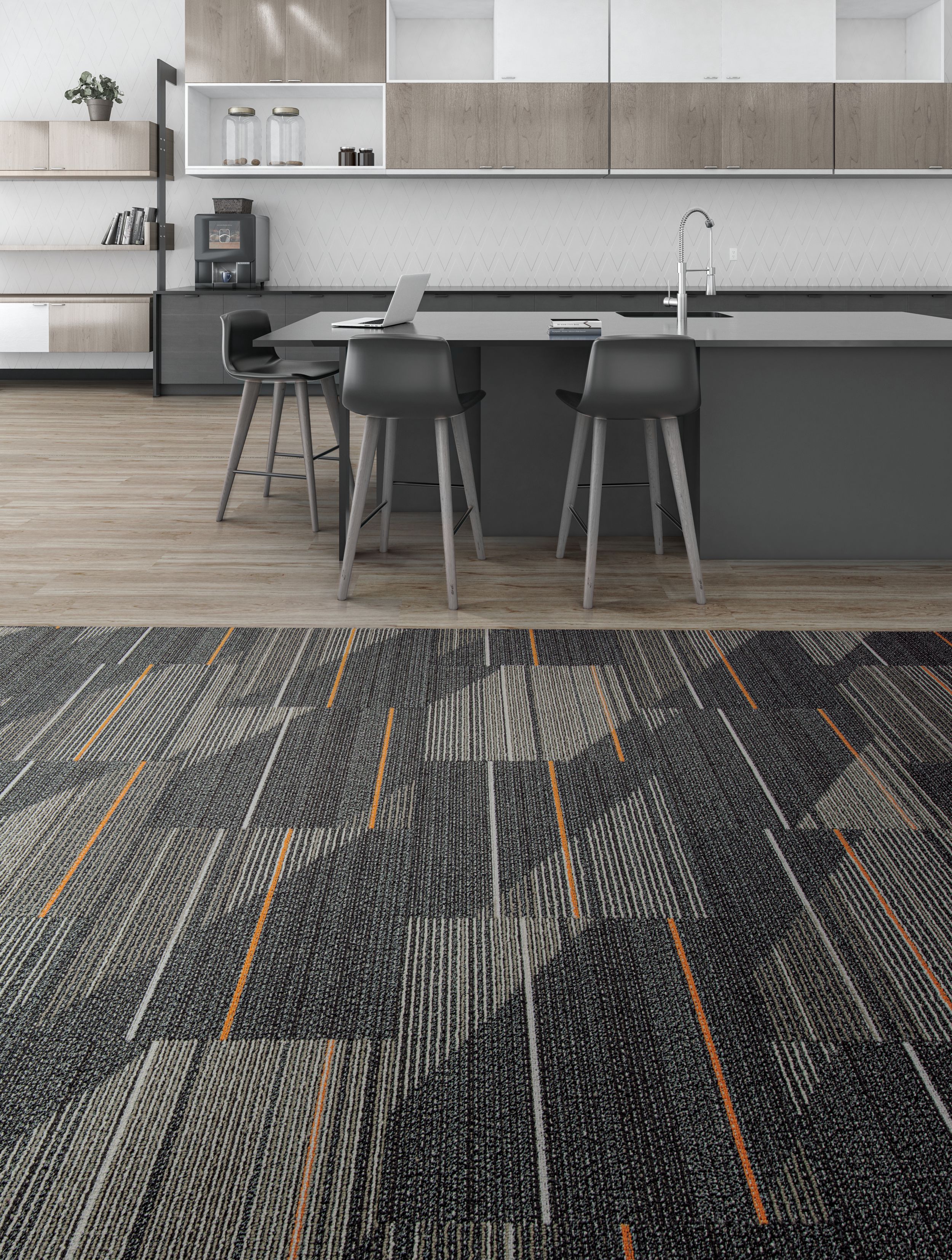 Detours: Detours & Detours Ahead Collection Carpet Tile by Interface