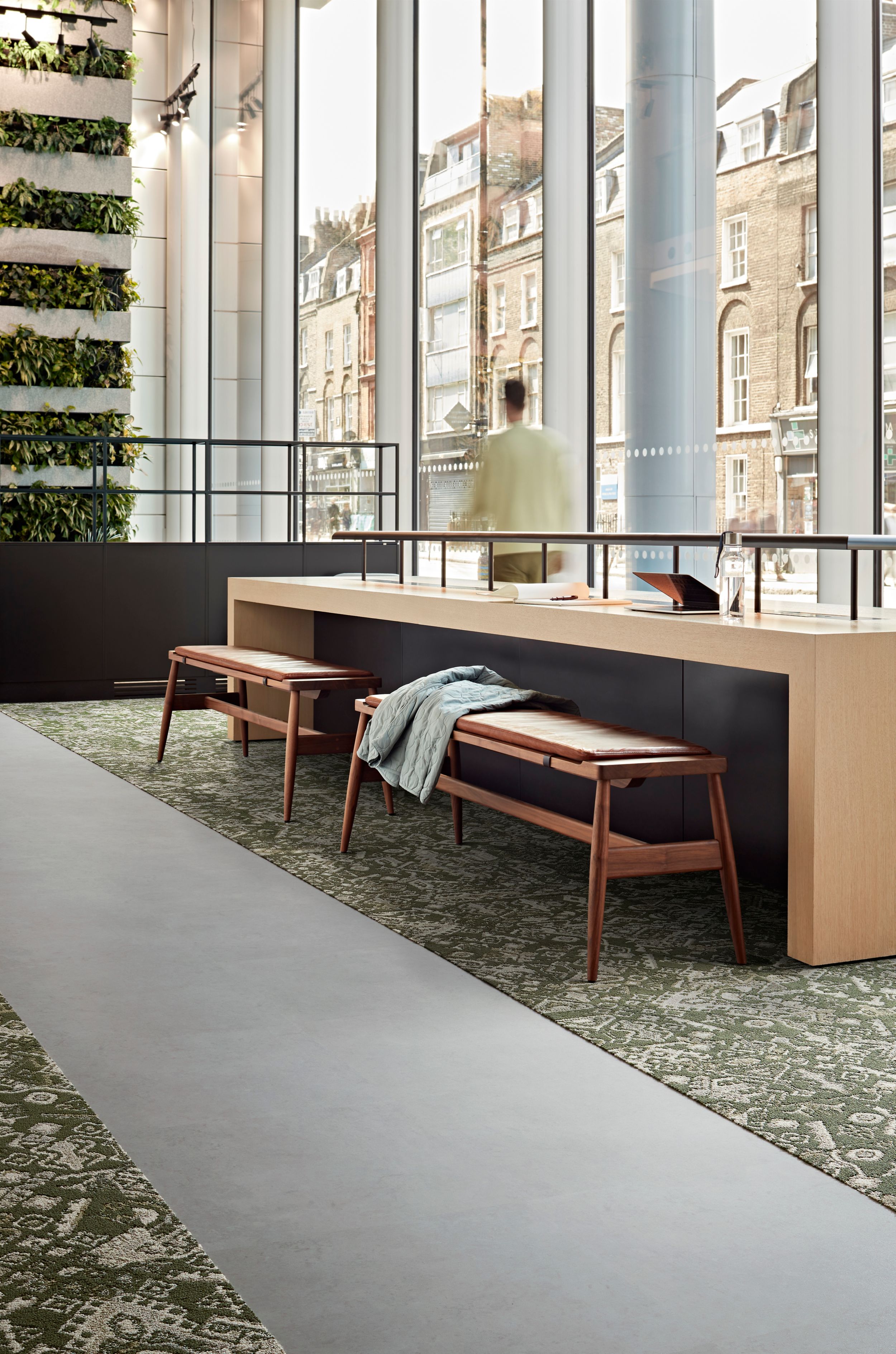 Reeling: Past Forward Collection Carpet Tile by Interface