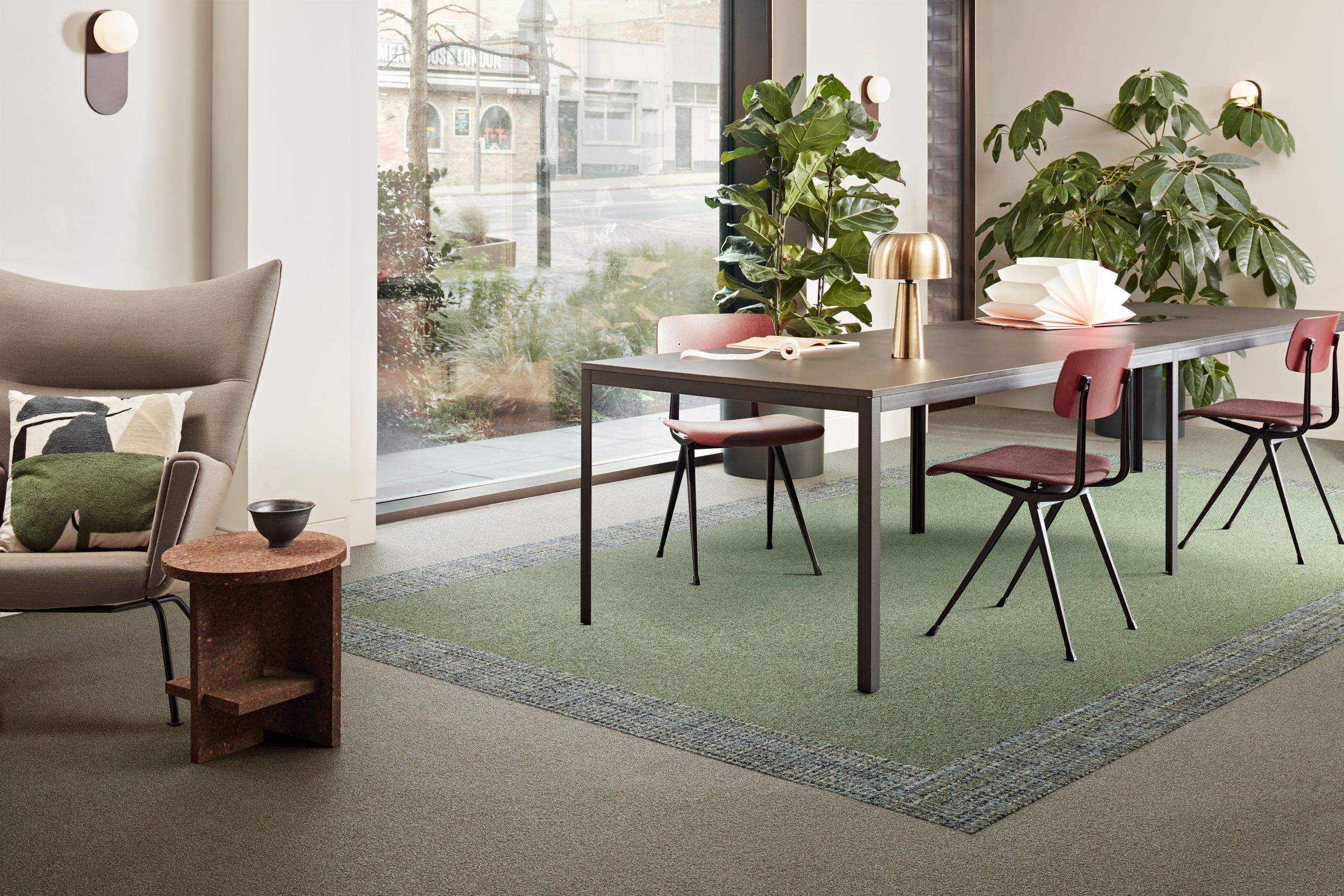 WW895: World Woven Collection Carpet Tile by Interface