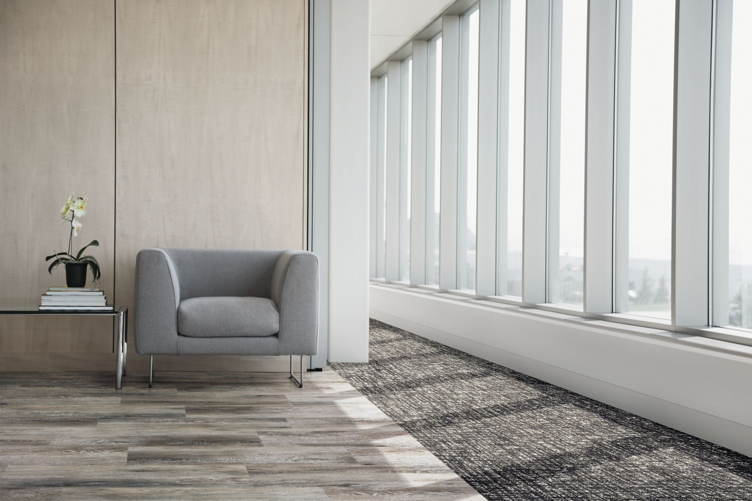 Textured Woodgrains: LVT Resilient Flooring by Interface