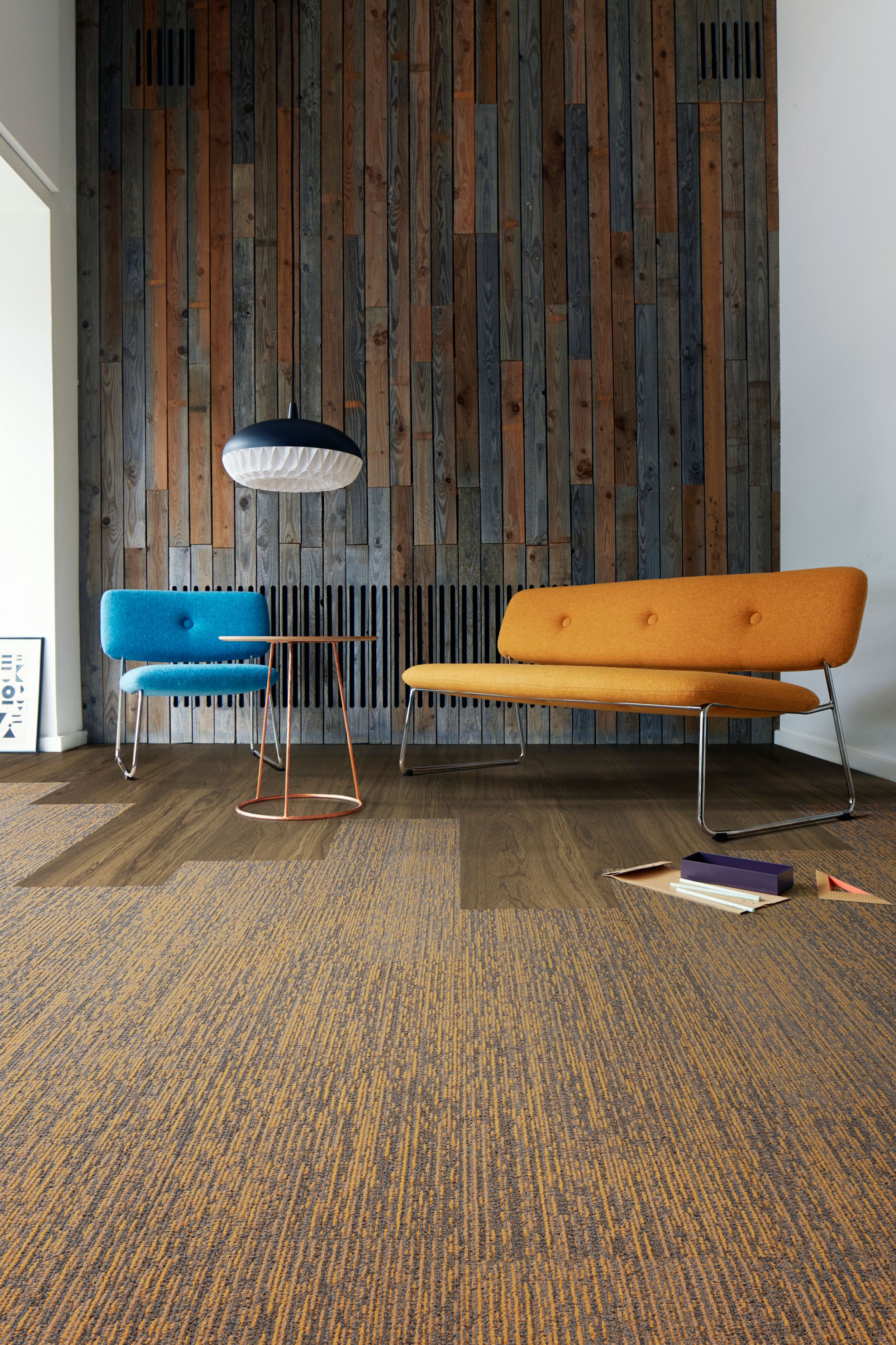 Trace: Coarse Change Collection Carpet Tile by Interface