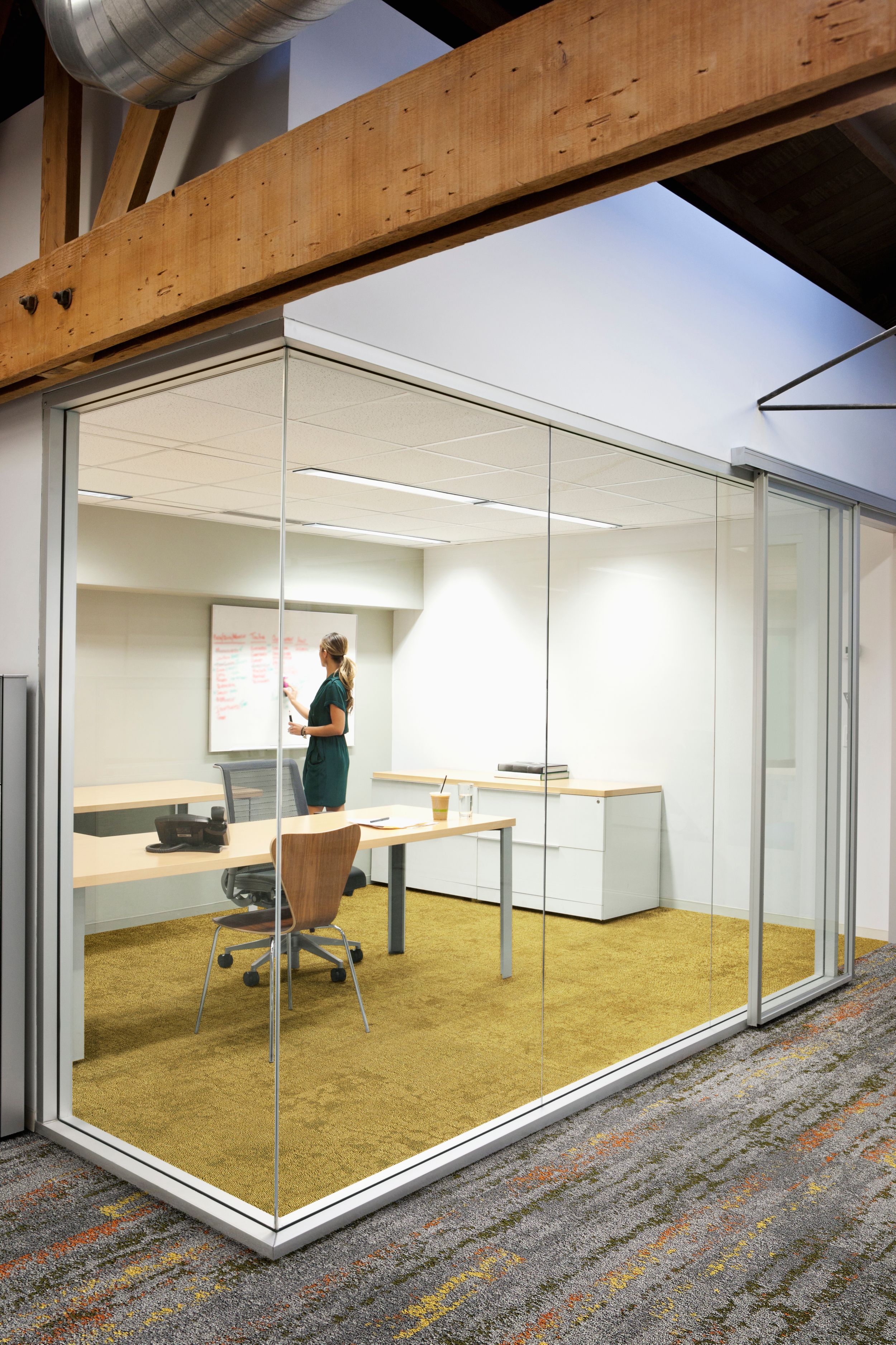 Undulating Water: Upon Common Ground Collection Carpet Tile by Interface