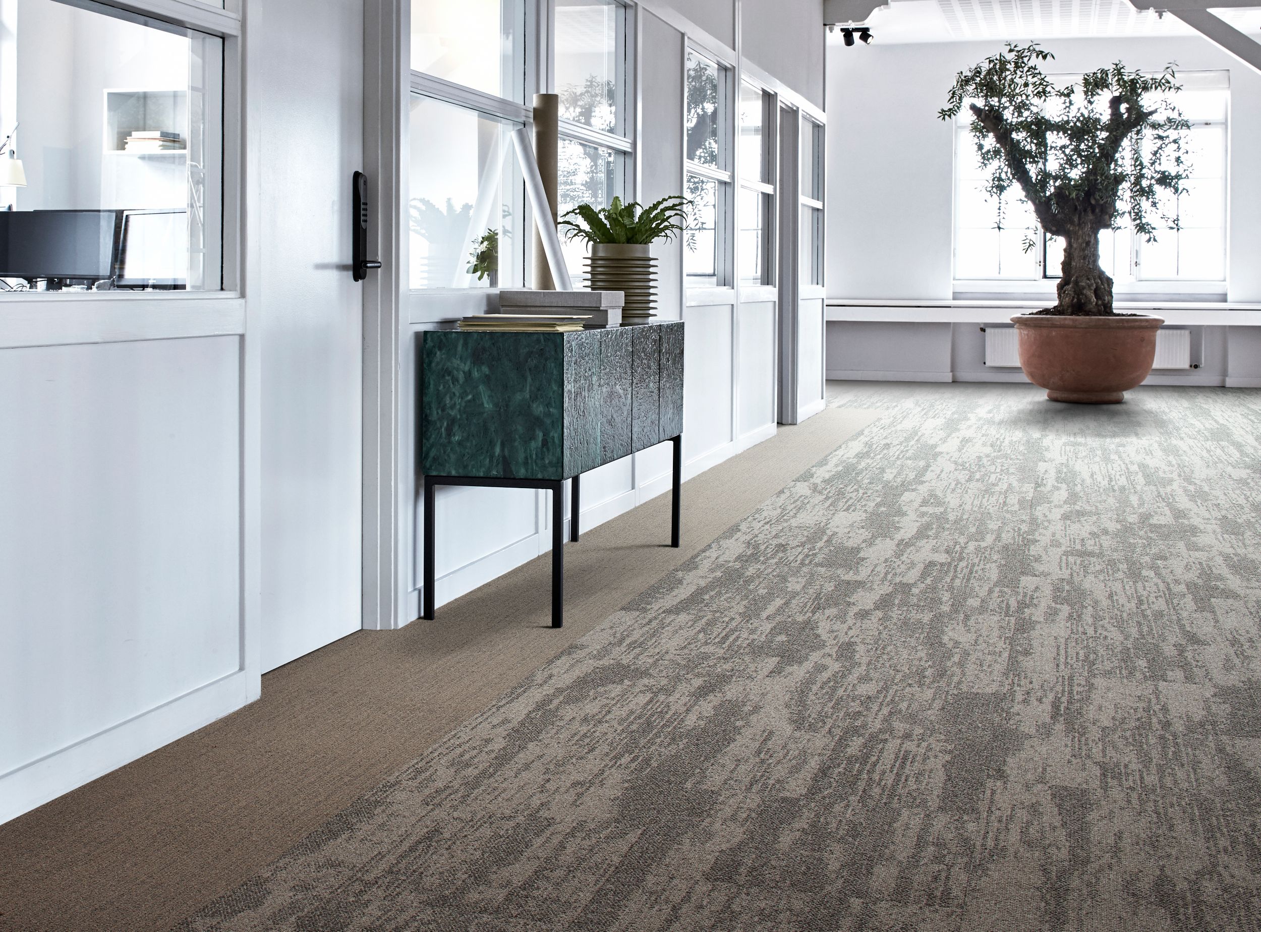 Works Flow: Works Collection Carpet Tile by Interface
