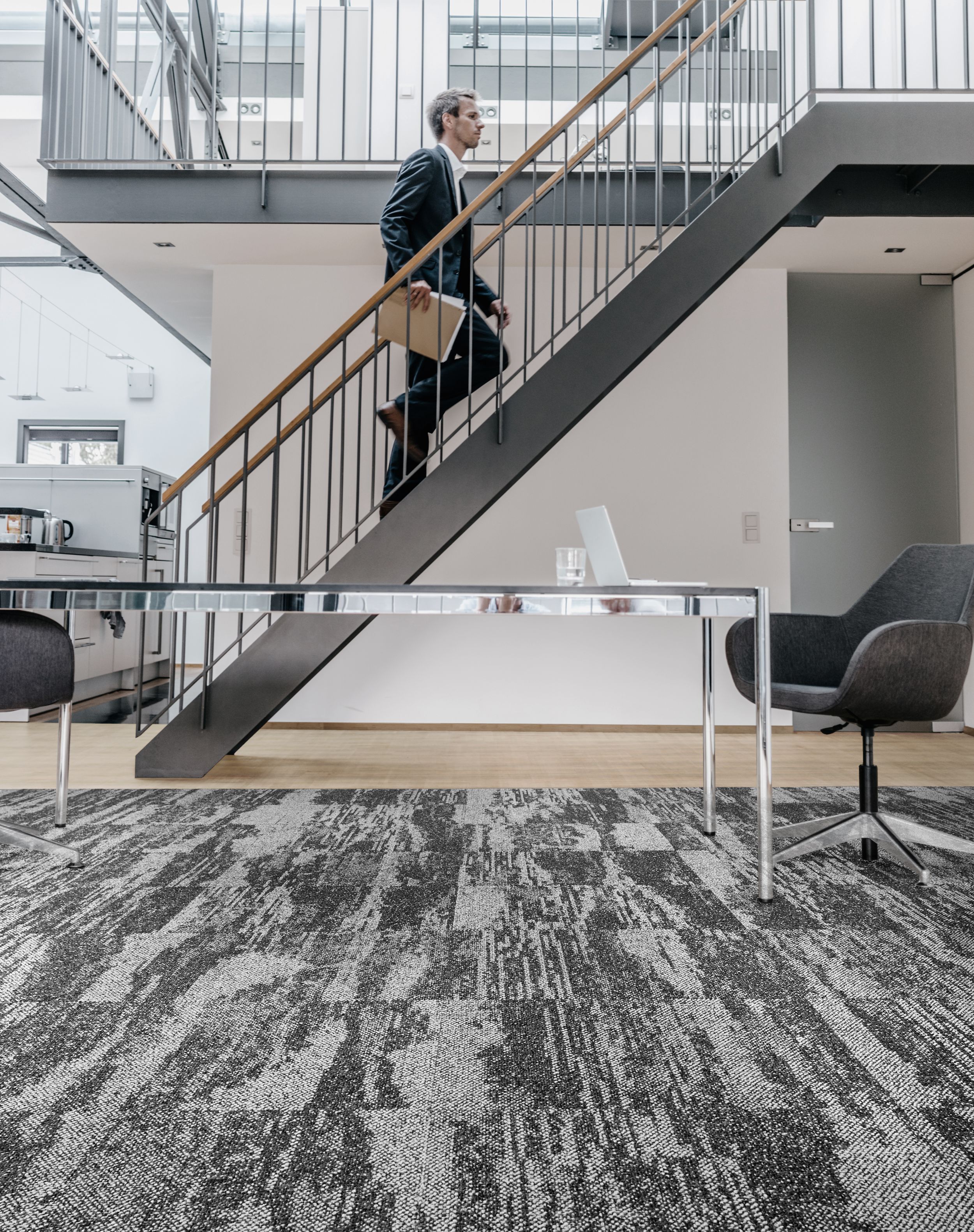 Works Stream: Works Series Collection Carpet Tile by Interface