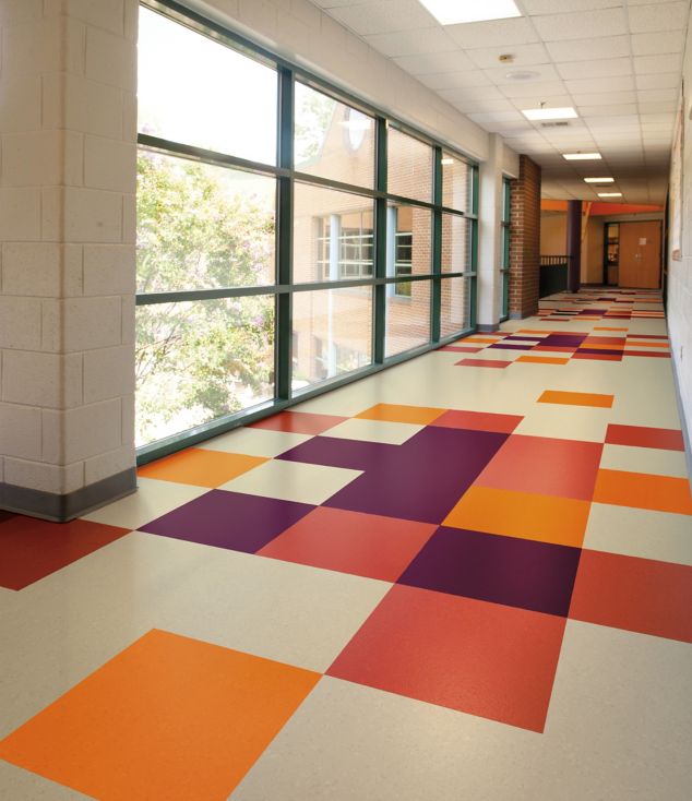 K-12 Classroom Resilient Flooring & Carpet Tile by Interface