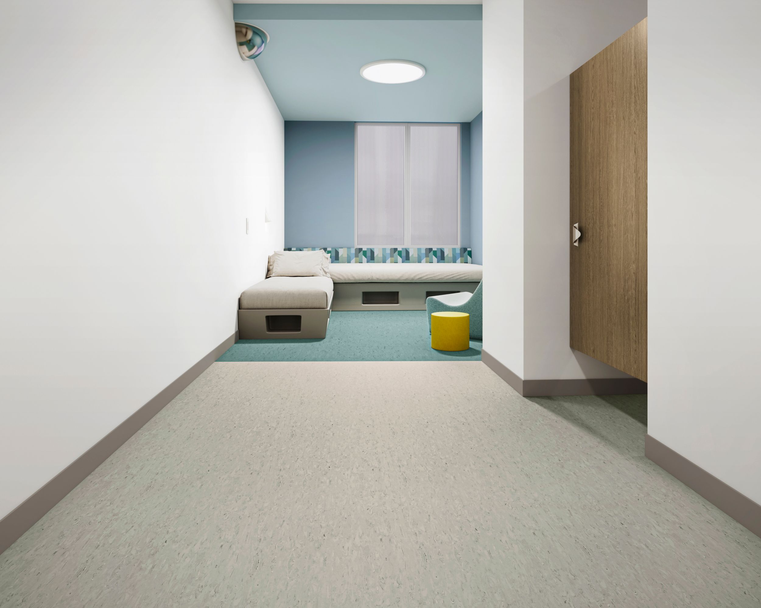 noraplan dariva: Rubber Resilient Flooring by Interface
