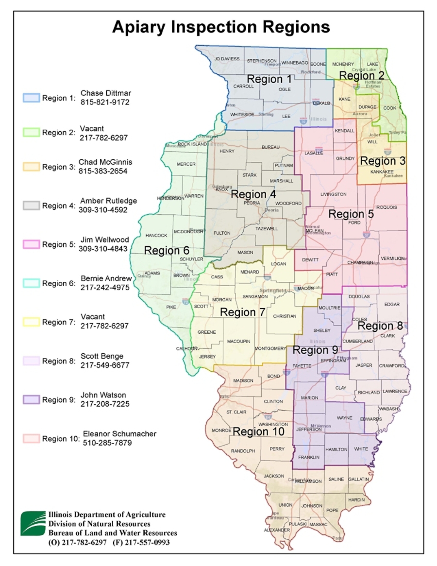 Map of Inspector's Regions