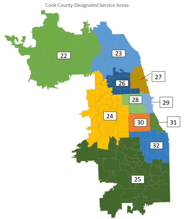 DSA Designations Map - Cook County | HFS