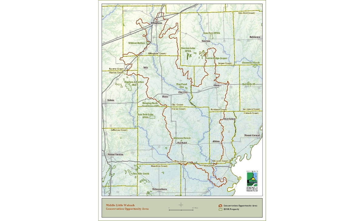 Wabash River Map