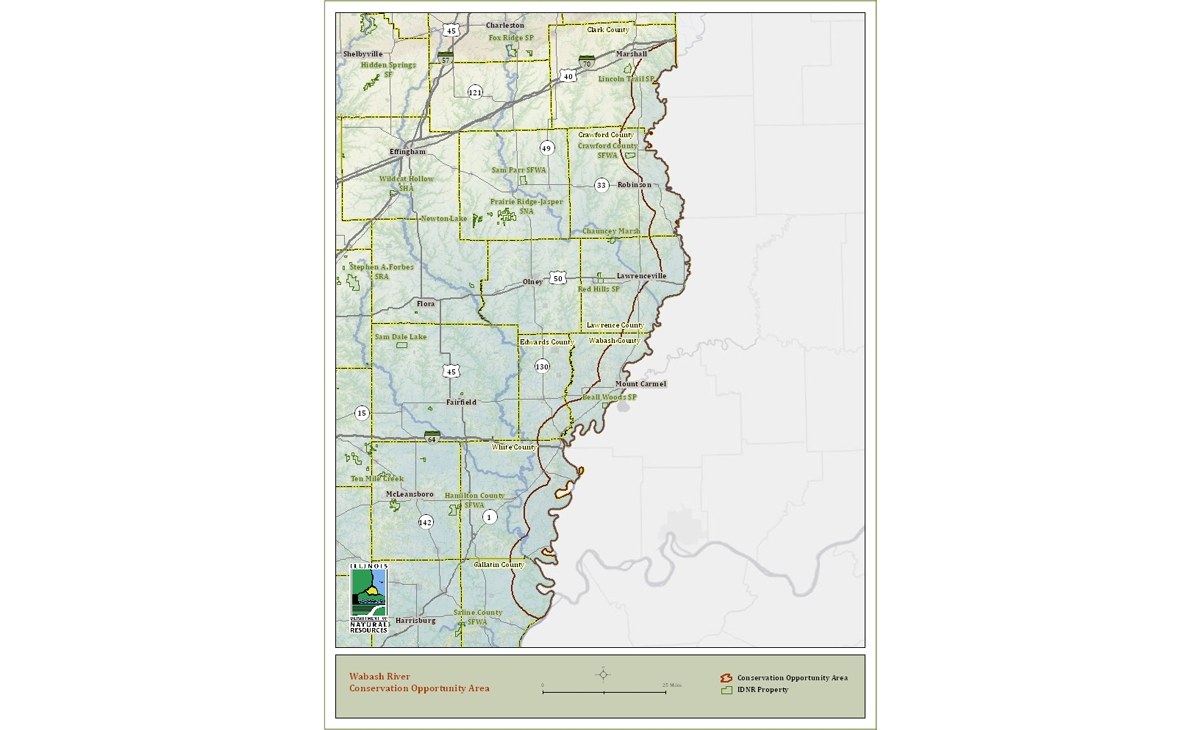Wabash River Fishing Maps Wabash River Water Trail: Davis Ferry To
