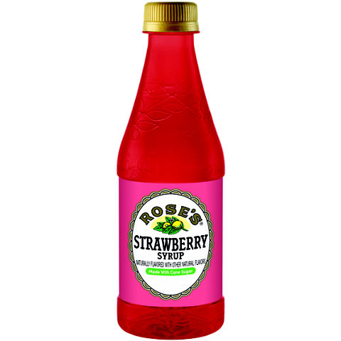 Rose's® Strawberry Flavored Syrup 12 oz - Keurig Dr Pepper Product Facts