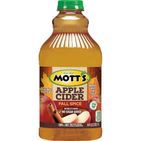 Mott s Fall Spice Apple Cider 64 fl oz Keurig Dr Pepper Product Facts