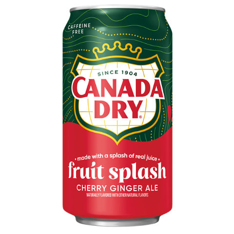 Canada Dry® Fruit Splash Cherry Ginger Ale 12 fl oz - Keurig Dr Pepper ...